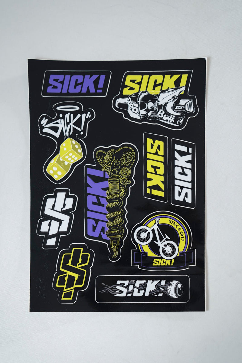 Sick! Stickersheet "Summerline Neon" – Sick by Fabio Wibmer
